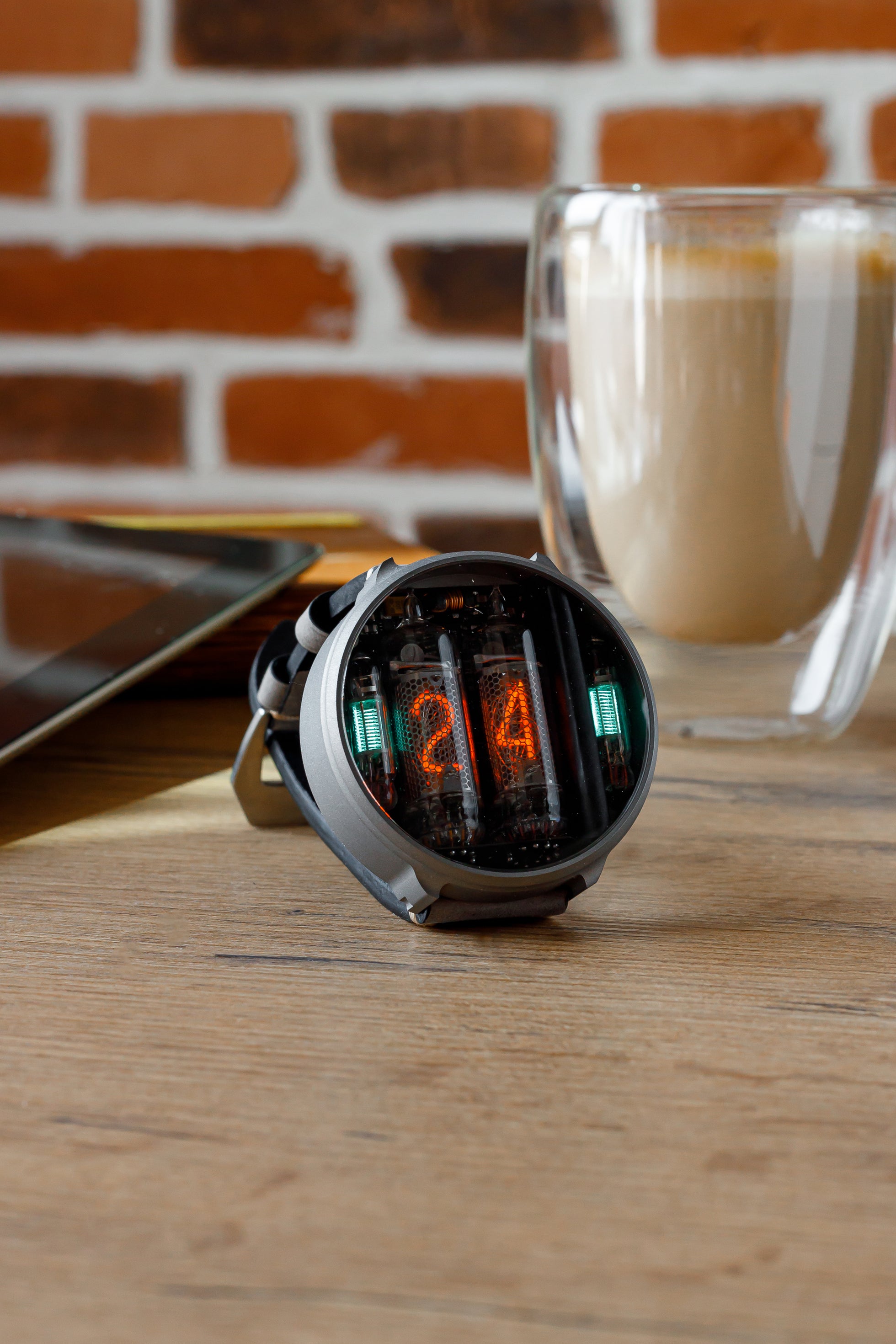 NIWA Nixie watch V 2.0 - Titanium moon gray case. – NIWA Watches store
