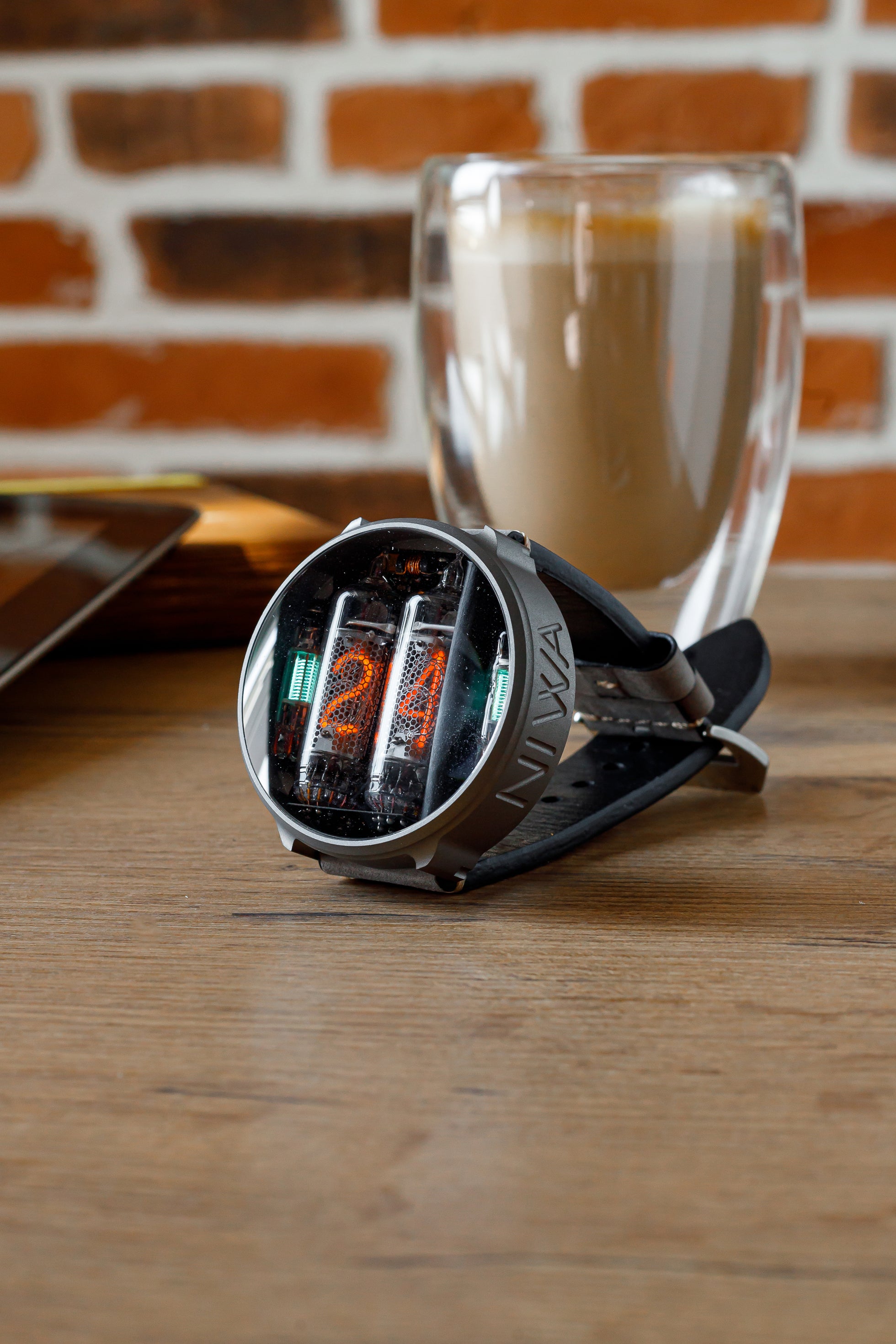 NIWA Nixie watch V 2.0 - Titanium moon gray case. – NIWA Watches store