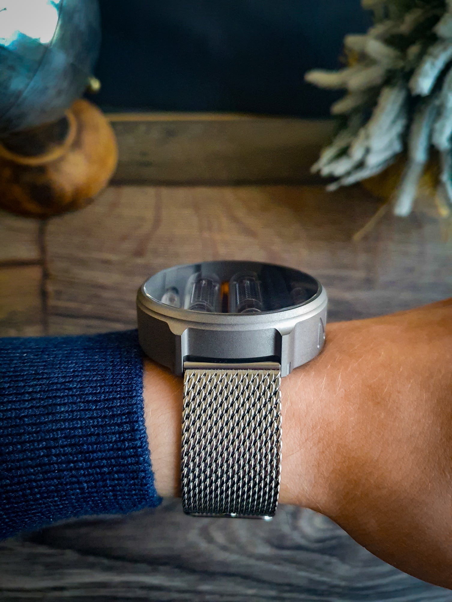 NIWA Nixie watch V 2.0 - Titanium moon gray case. – NIWA Watches store